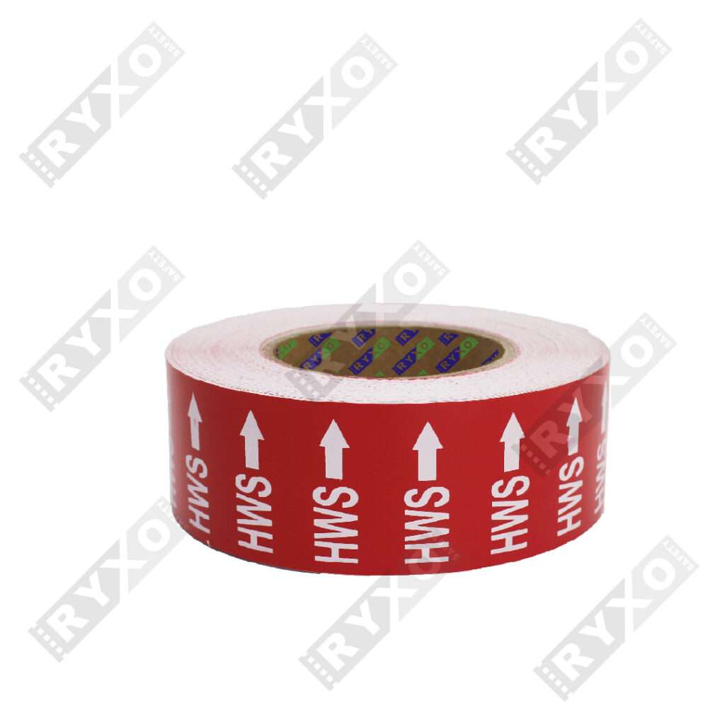 PIPE MARKING LABELS - HOT WATER SUPPLY (HWS) -Ryxo
