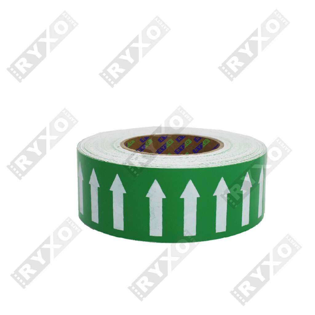PIPE MARKING LABELS |DIRECTION FLOW ARROW TAPE 2"
